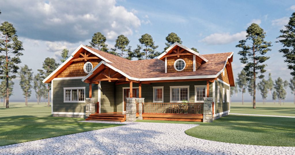 The Craftsman Timber-Frame Home Plan | Vermont Timberframes
