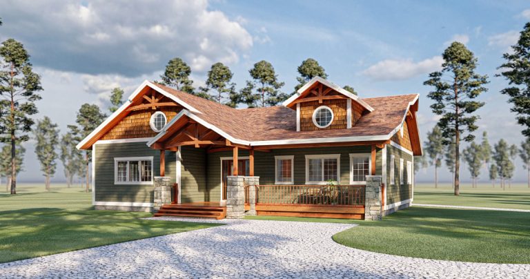 The Craftsman Timber-Frame Home Plan | Vermont Timberframes